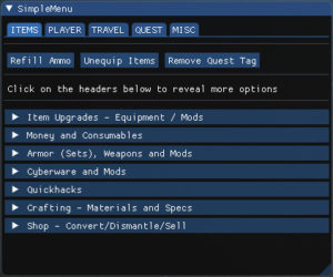 【Cyberpunk 2077】Mod「SimpleMenu – An In-Game UI including Hotkeys」の使用方法 ...